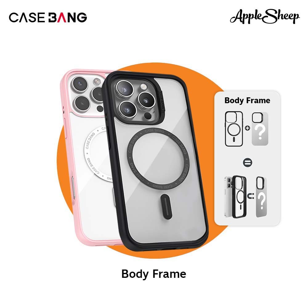 [Body Frame Phone Case] Casebang เคสสำหรับไอโฟน DIY Case เปลี่ยนลายแผ่นหลังได้Magnetic Cover เค ...
