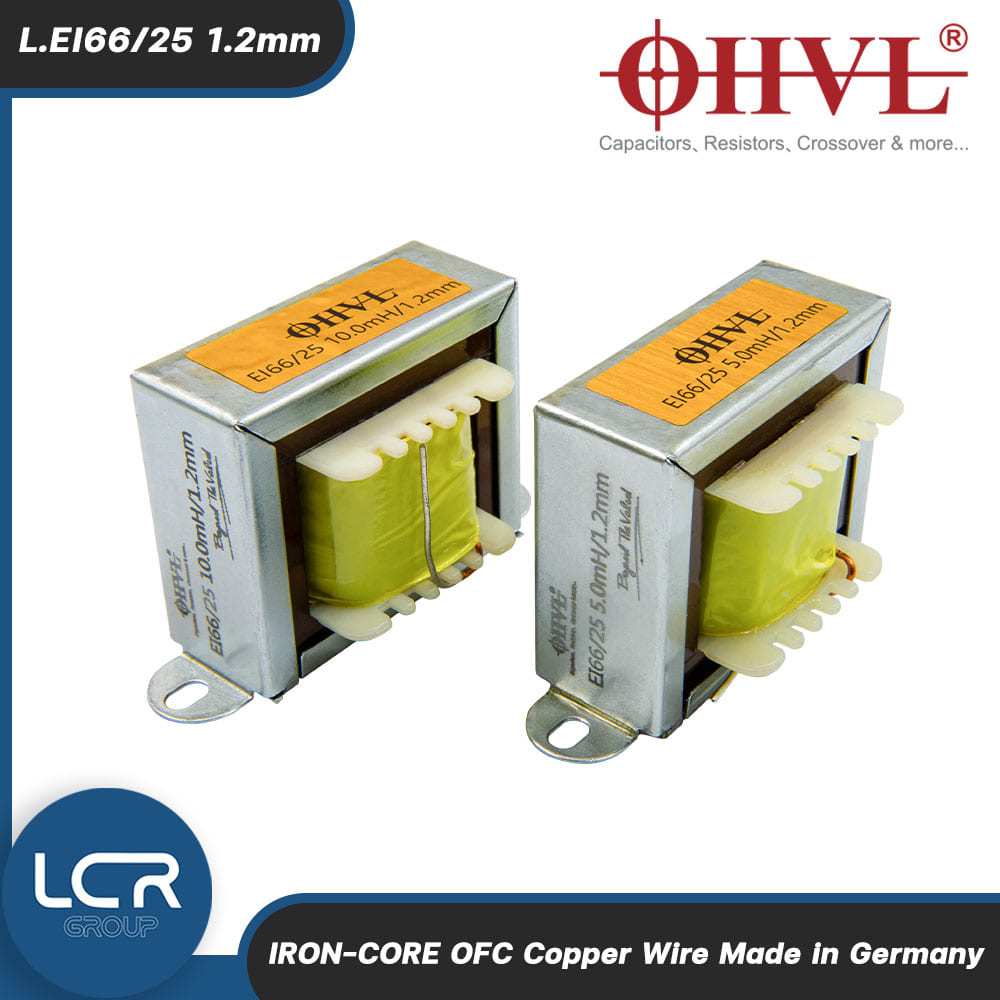 OHVL L.Iron Core Type EI66 แกนเหล็กหม้อแปลง 5.0mH/10.0mH ลวด OFC ...