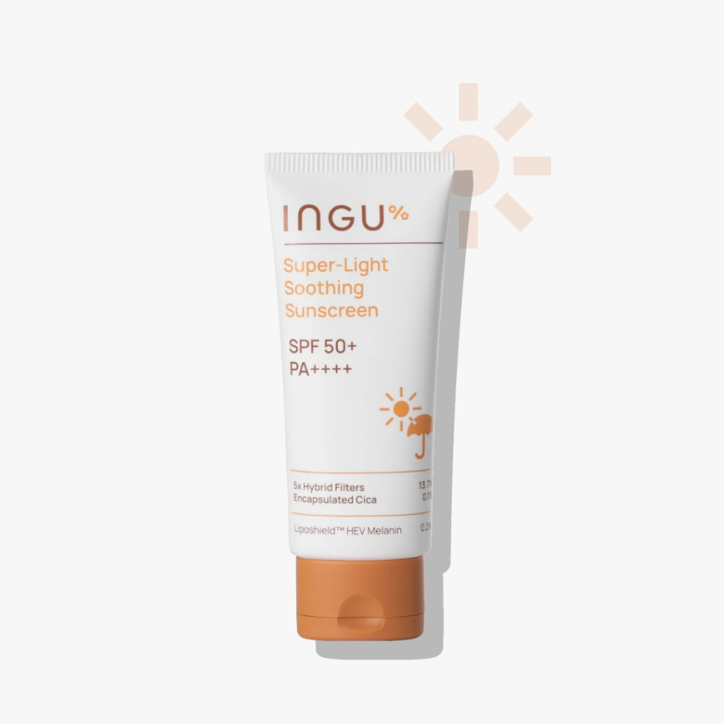 INGU Super-Light Soothing Sunscreen SPF 50+ PA++++ 70g | Shopee Thailand