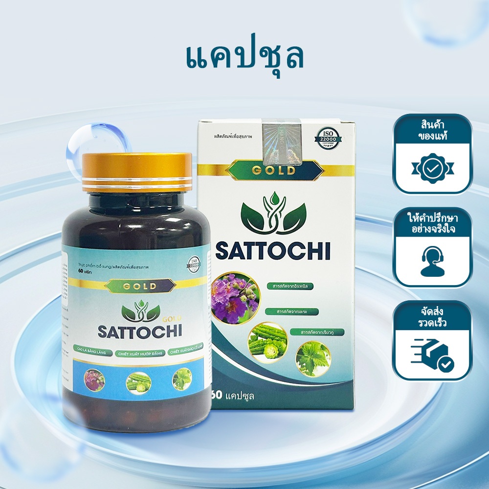 SATTOCHI Gold วิตามินควบคุมน้ำตาลในเลือด | ดูแลเบาหวาน สมดุลน้ำตาลใน ...