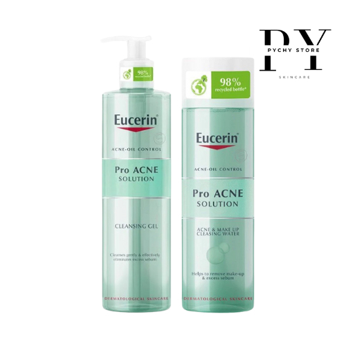 Eucerin Pro Acne Solution Set 3 (Cleansing Gel /Cleansing Water ...