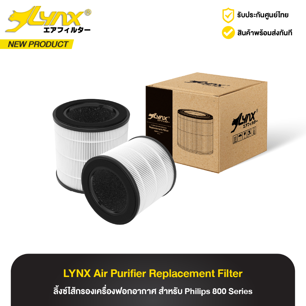 Lynx Replacement Filter ไส้กรองอากาศลิ้งซ์ สำหรับเครื่อง Philips 800 ...