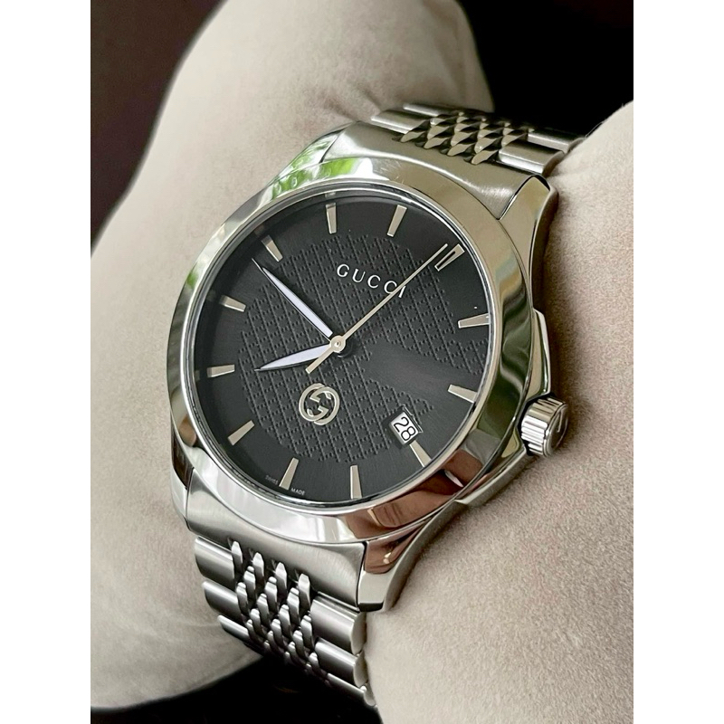GUCCI G-Timeless Quartz Watch หน้าปัดใหญ่ 38 mm พร้อมโลโก้ GG รุ่นใหม่ ...