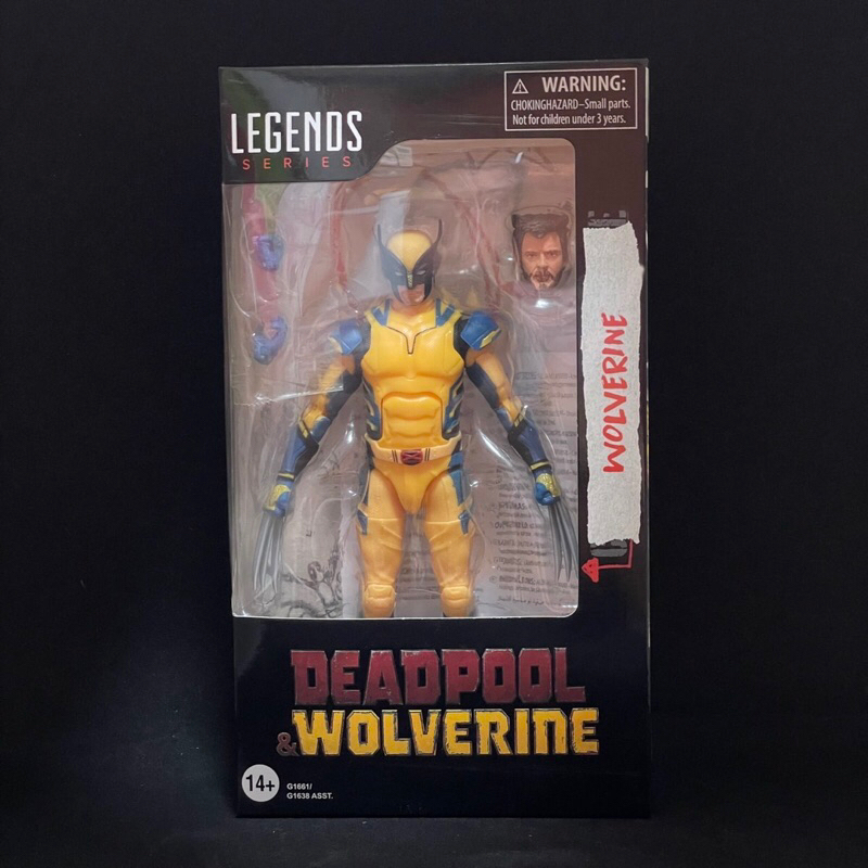 Marvel Legends Deadpool & Wolverine WOLVERINE Blue/Yellow Action Figure ...