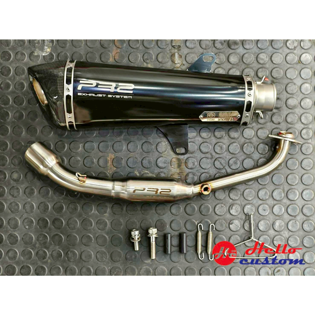 ท่อ PR2 Shorty Black ตรงรุ่น มี มอก. AEROX 2021 - 2025 / NMAX155 2021 ...