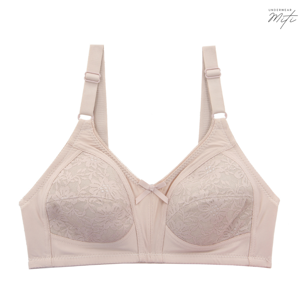 B015 บราไร้โครง คัพ B-C เต็มทรง ไม่มีฟองน้ำ ด้านหลังมี 3 ตะขอ ไม่อึดอัด | Shopee Thailand