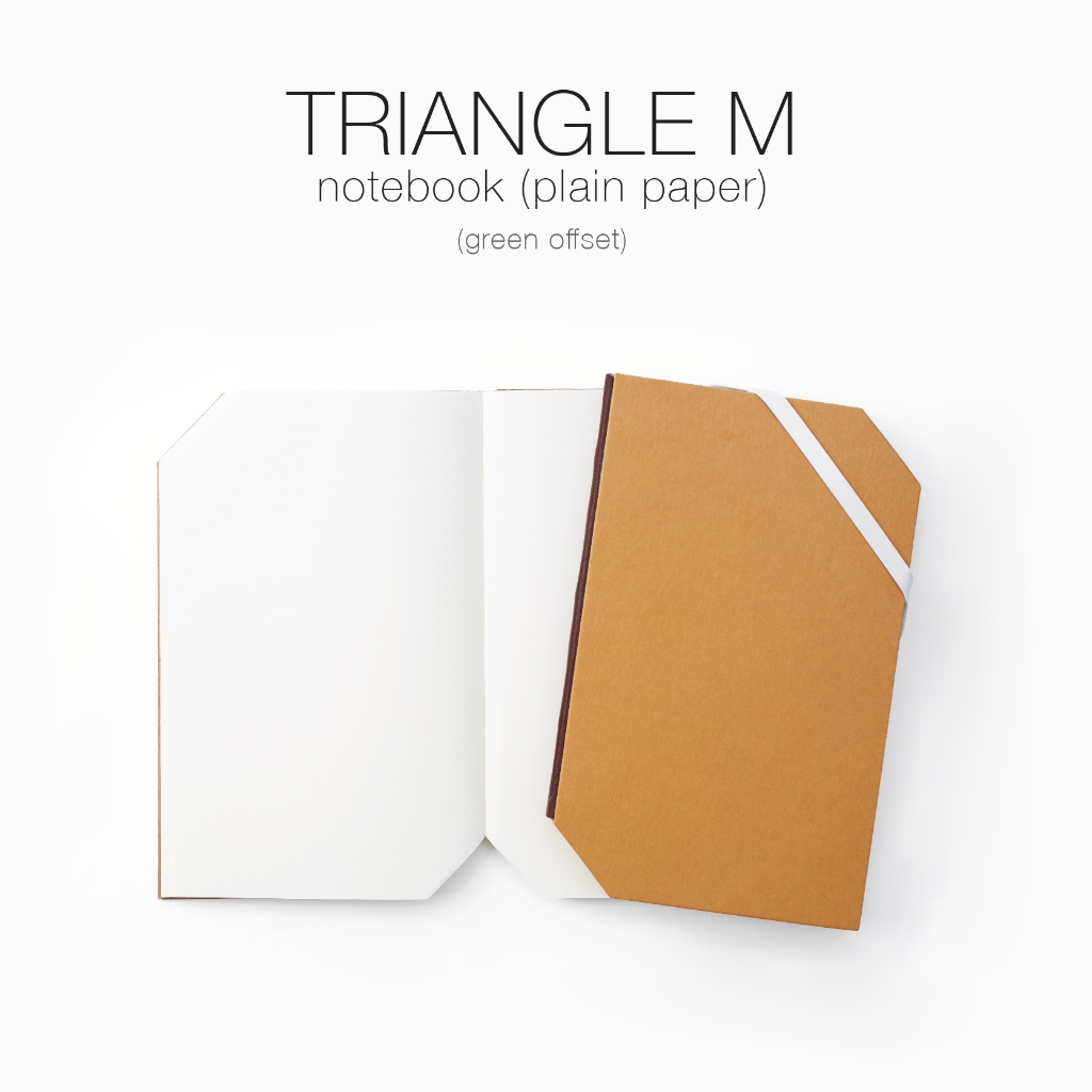 labrador Notebook Triangle M (plain) green read สมุดโน๊ตแบบตัดมุม (ไม่ ...