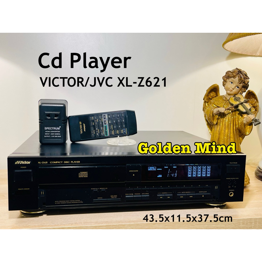 CD-01-220525 VICTOR/JVC XL-Z621 เครื่องเล่นซีดีมือสองจากประเทศญี่ปุ่น แถมหม้อแปลง และรีโมทแท้ตรง ...
