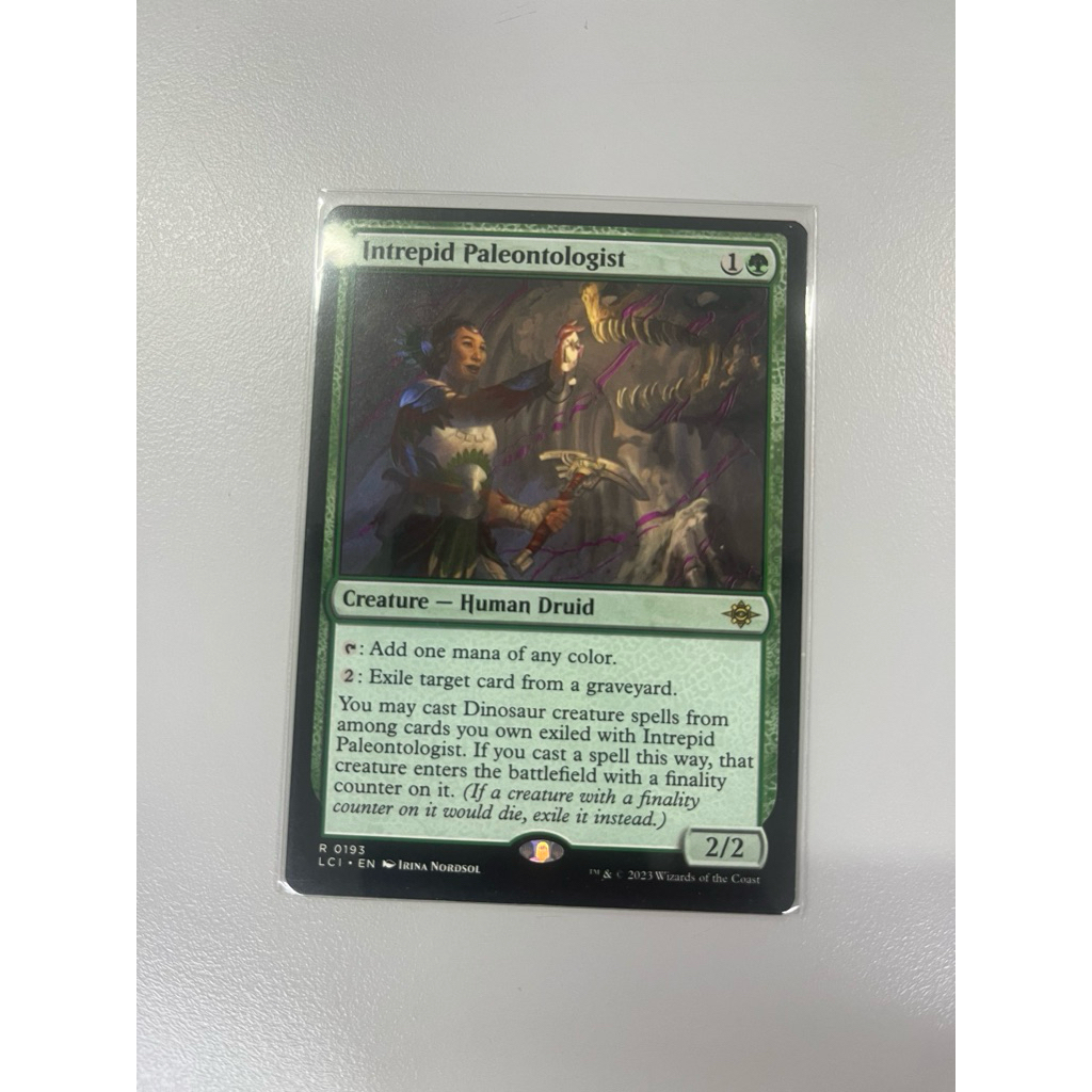 การ์ด MTG Intrepid Paleontologist Green Magic the Gathering EDH รุ่น ...