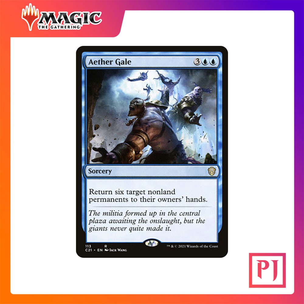 [MTG] Aether Gale [C21] [BLUE] [RARE] [NORMAL] [ENG] (การ์ดเมจิค ...