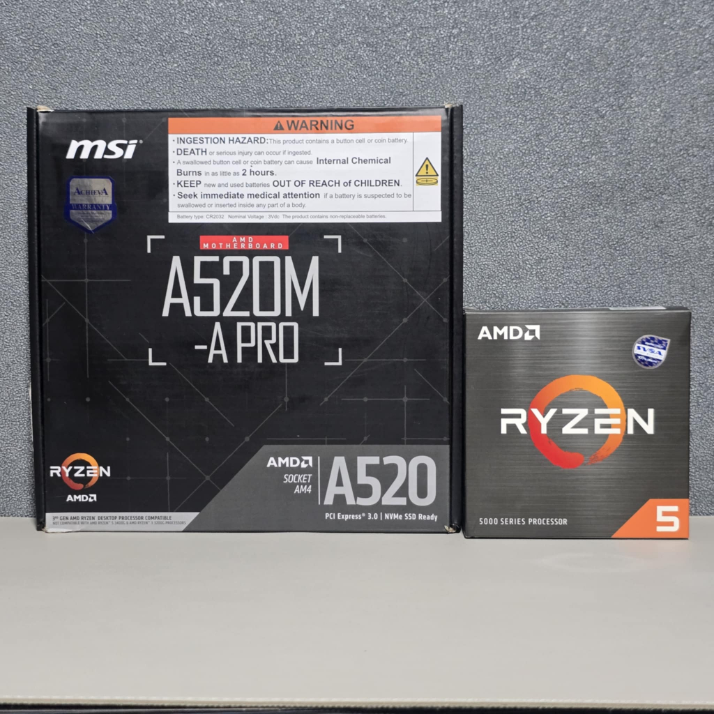 CPU AMD RYZEN 5 5600 6C/12T + MSI A520M - A PRO (AM4) (M-ATX) มือ2 (มี ...