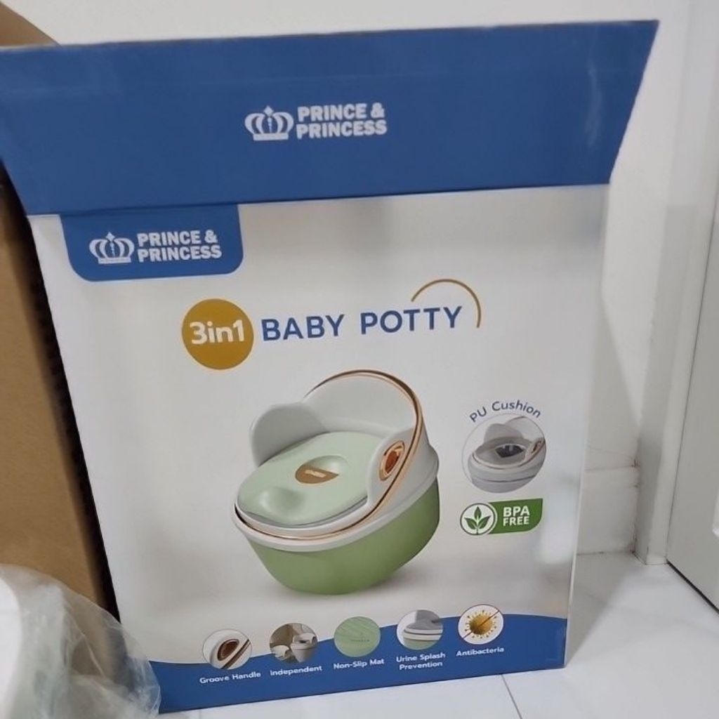 3 in 1 BABY POTTY กระโถนเด็ก ยี่ห้อ PRINCE & PRINCESS | Shopee Thailand