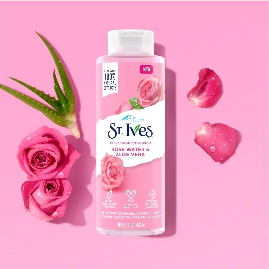 ครีมอาบน้ำ 🍯 ST. Ives Body Wash Rose Water & Aloe Lera เซนท์ไอฟรีเฟรช ...