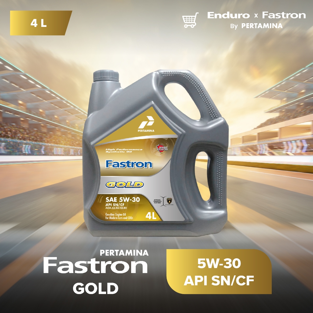 น้ำมันเครื่องพื้นฐานสังเคราะห์แท้ FASTRON GOLD 5W-30 API SNCF ขนาด 4L ...