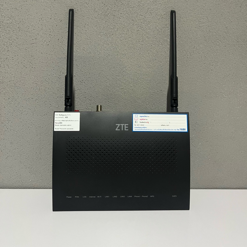 ZTE F668 GPON ONU WiFi CATV ของใหม่มือ1 | Shopee Thailand