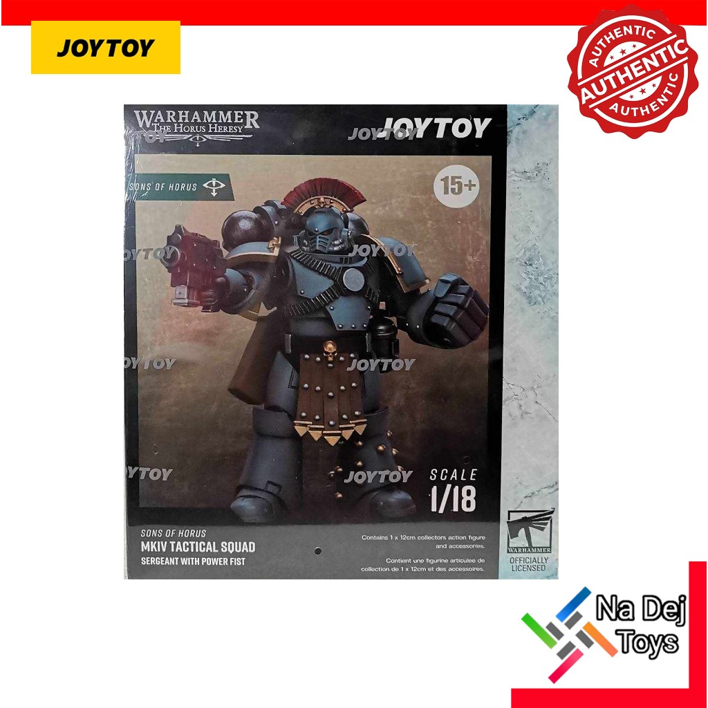 JoyToy Warhammer 40K Mk IV Tactical Squad Sergeant with Power Fist 1/18 Figure จอยทอย แทคทิคัล ...