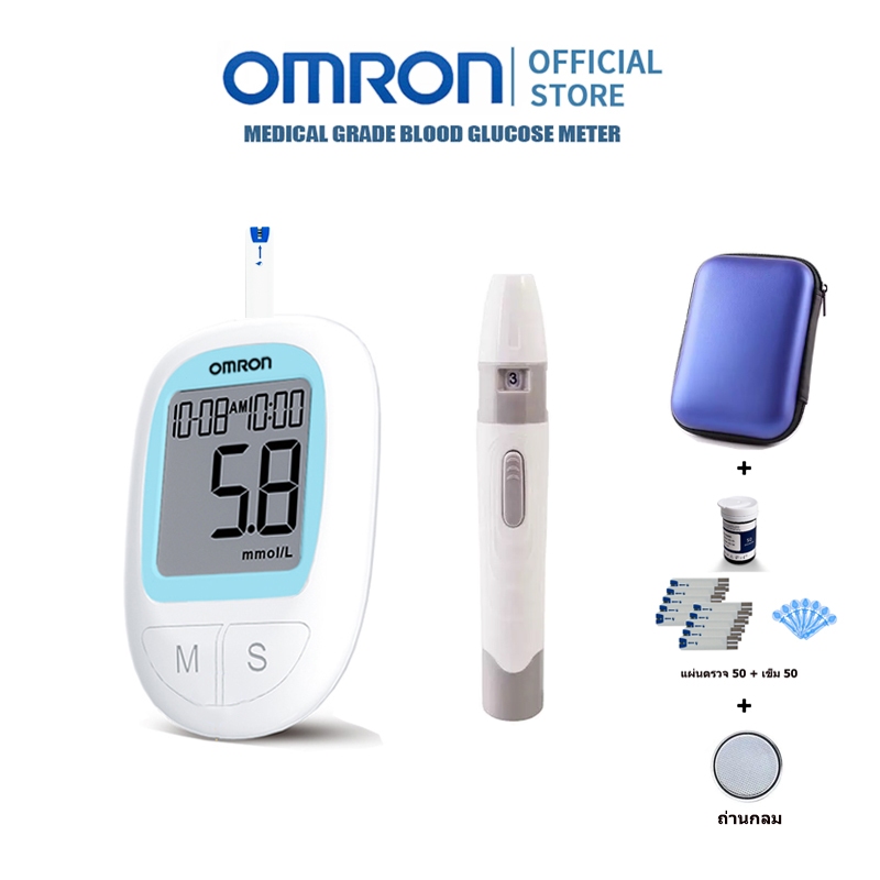 【มีประกัน 5ปี】 เครื่องวัดน้ำตาลในเลือด OMRON รุ่น M-503 เครื่องตรวจ ...