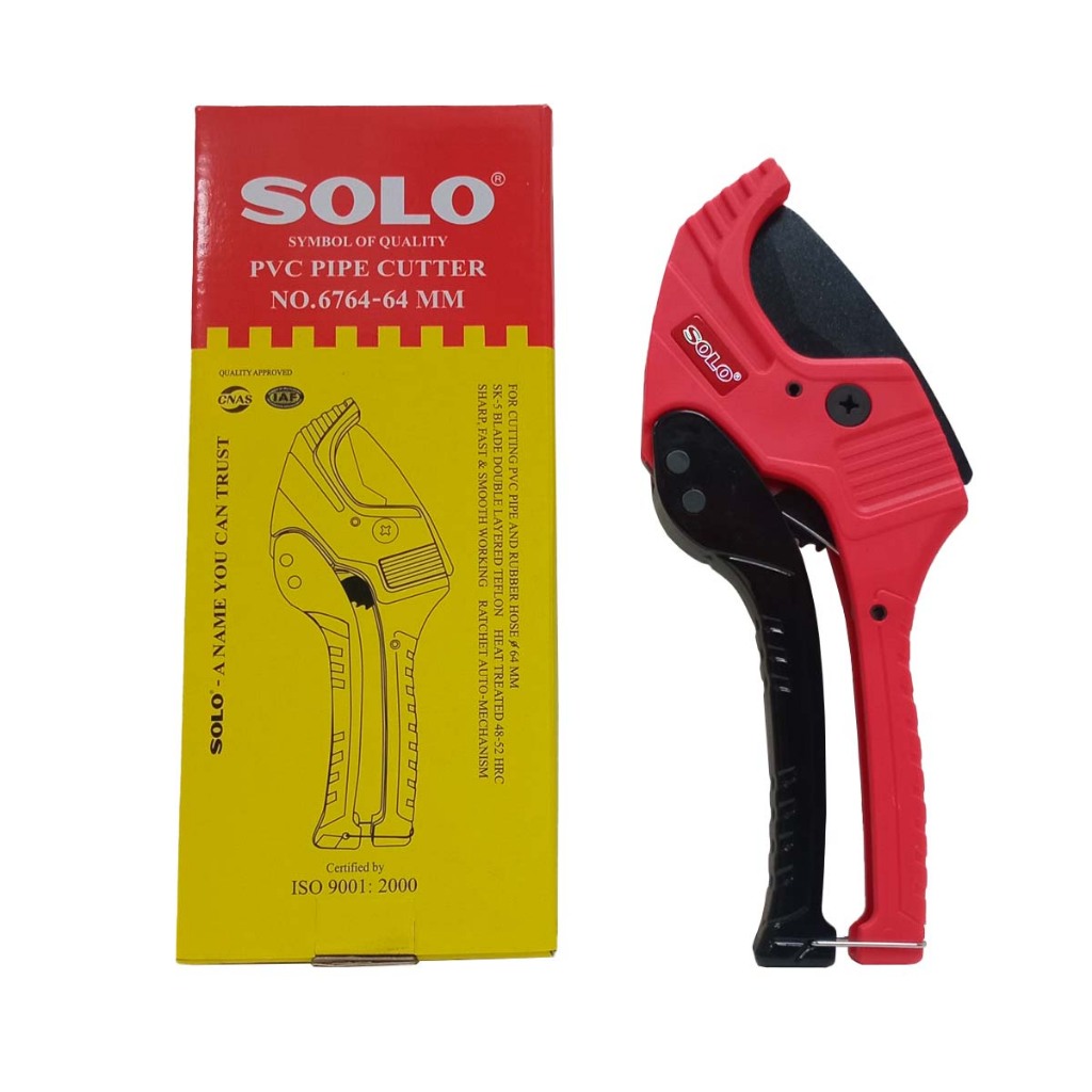 Solo No.6764 กรรไกรตัดท่อ PVC ตัดท่อ 64mm ใบมีด SK5 เคลือบเทฟลอน PVC PIPE CUTTER | Shopee Thailand