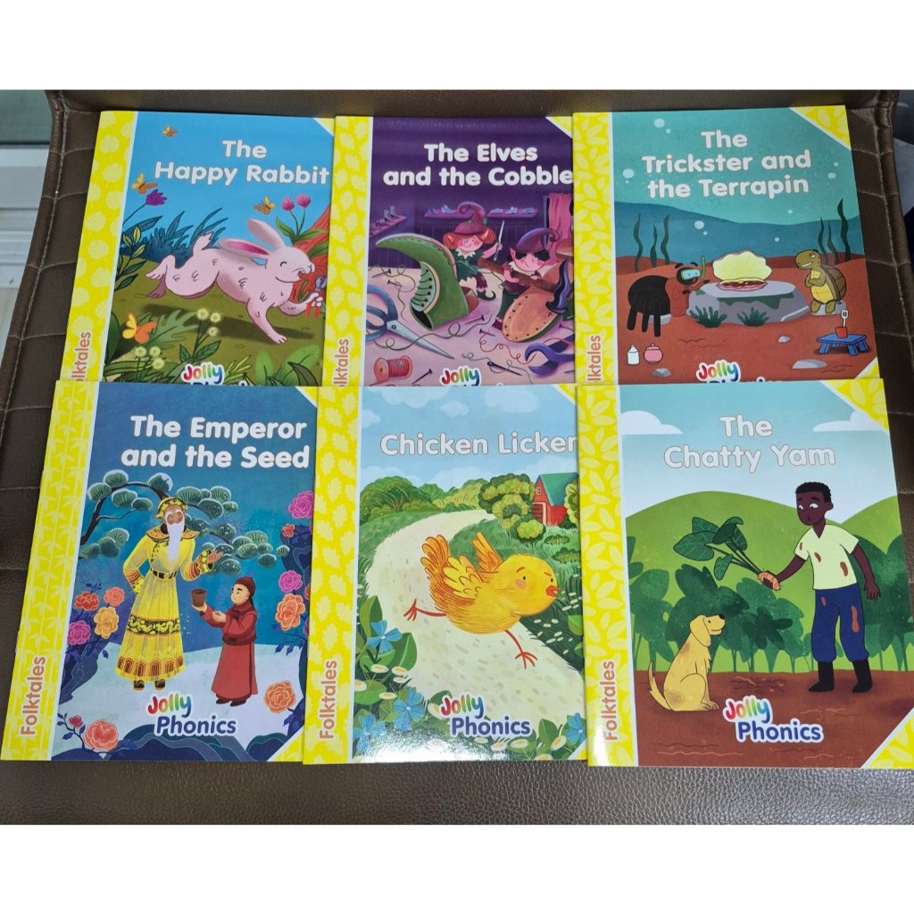 Jolly phonics Yellow Folktales Readers, Complete Set (1-6) Yellow Level ...