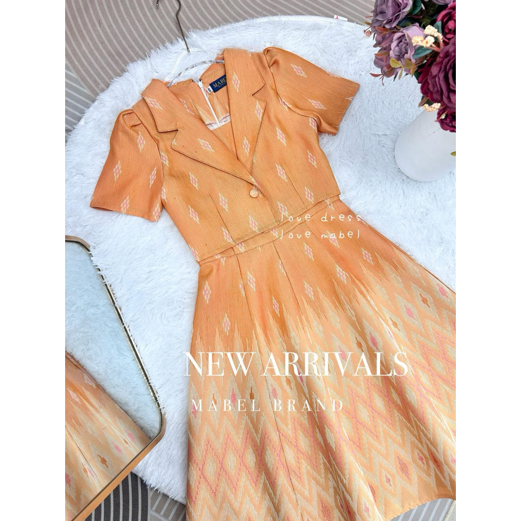 ชุดทำงานผ้าไทย Mabel (ส่งต่อ) | Shopee Thailand