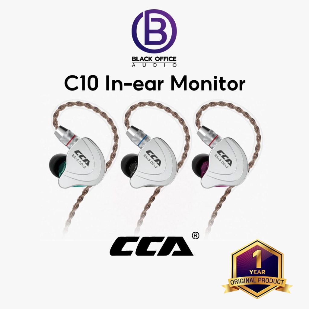 CCA C10 In-Ear Monitor หูฟังอินเอิยร์มอนิเตอร์สำหรับนักดนตรี ใช้งานได้หลากหลาย | Shopee Thailand