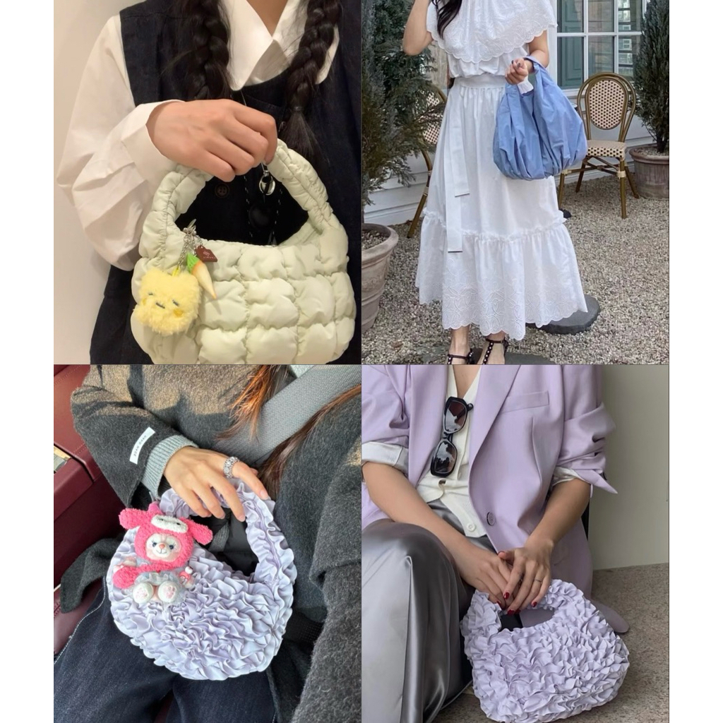 [พร้อมส่ง*เก็บโค้ดลดโค้ดคุ้ม] COS Quilted Mini Tote Bag / Cos Micro Bag ...