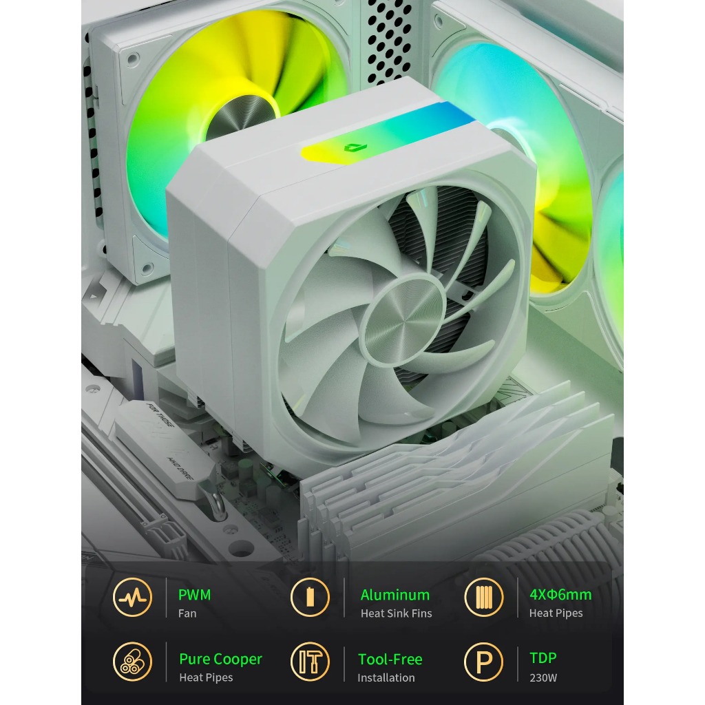 ️「 พร้อมส่ง / ส่งด่วน 」CPU Cooler XEON - X99 2011-3 | UpHere UP1 WHITE ...