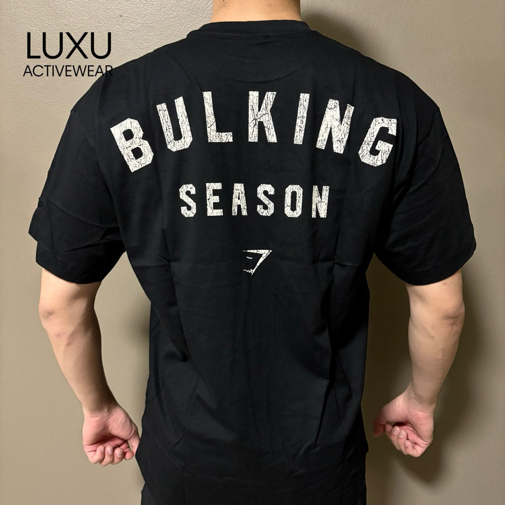 (พร้อมส่ง) GYMSHARK เสื้อยืด Oversized Fit รุ่น Bulking Season T-Shirt ...