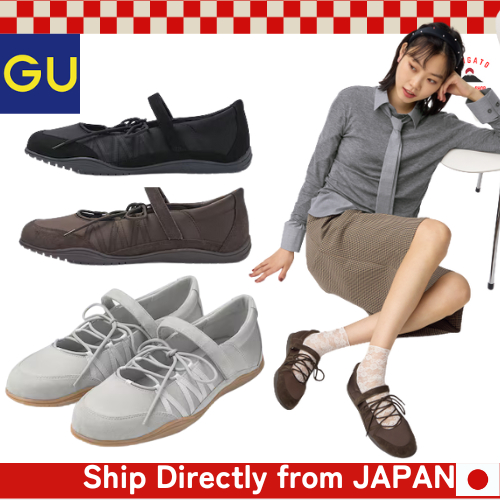 GU Lace-up Ballet Sneakers +E [ส่งตรงจากประเทศญี่ปุ่น ของแท้ 100% ...