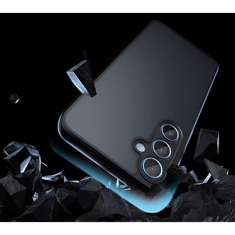 เคสกันกระแทก A06 A16 A26 A36 A55 A35 A25 A15 5G เคสขอบสีหลังด้าน สำหรับ Samsung A05 A05S A24 A34 ...