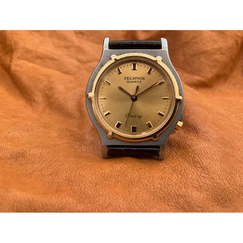 นาฬิกา TECHNOS Quartz Vintage Watch รุ่น Orrery ของแท้มือสองสภาพดี ราคา ...