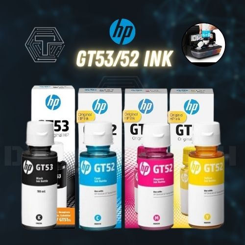 HP ink GT53 / GT52 Ink Bottle Printer inks HP Desk Jet GT / HP Ink Tank ...