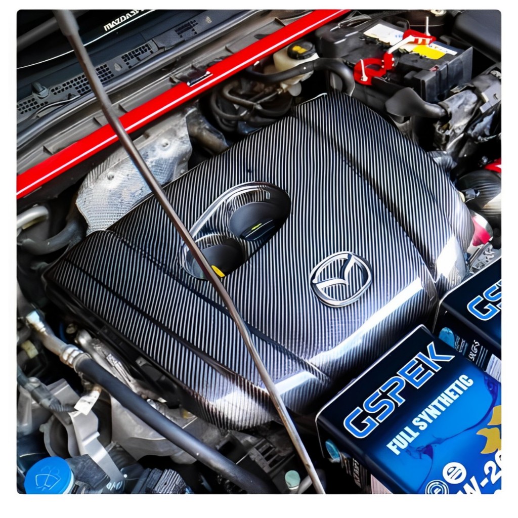 ฝาครอบเครื่องยนต์คาร์บอนไฟเบอร์ Mazda 3 skyactiv CX4 CX5 CX8 CX30 | Shopee Thailand