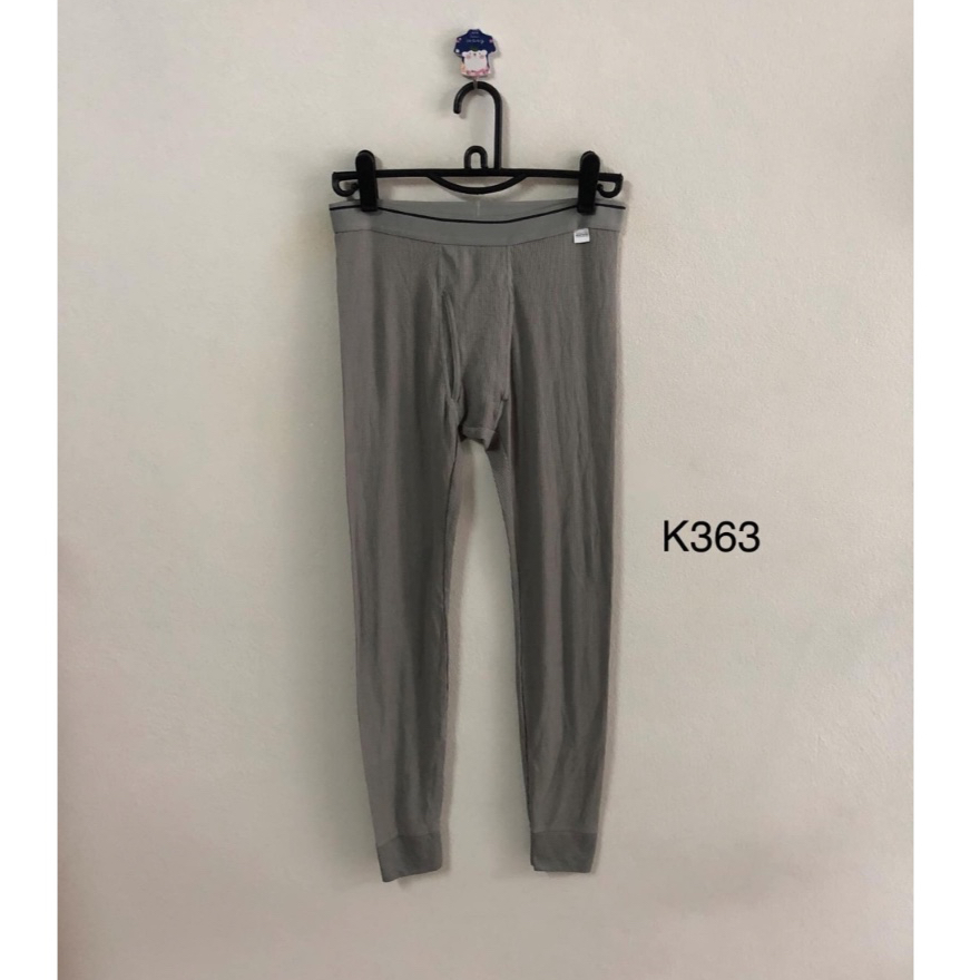 L(ช) Heattech ผ้าวาฟเฟิล (K363) แบรนด์ uniqlo ยูนิโคล่ กางเกงลองจอน ชาย | Shopee Thailand