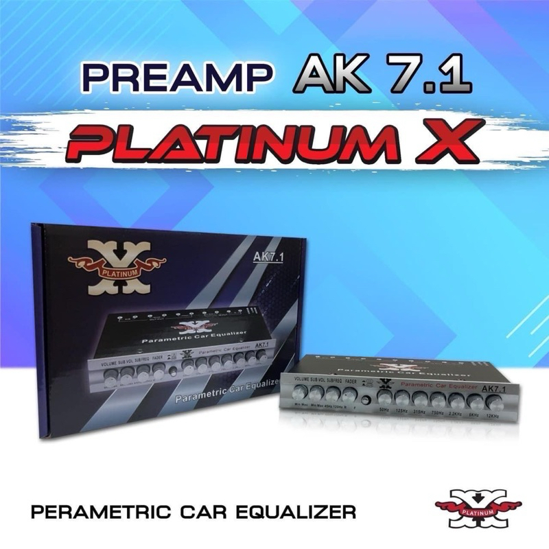 ปรีแอมป์ 7 แบน ติดรถยนต์ Platinum-X รุ่น AK 7.1 | Shopee Thailand