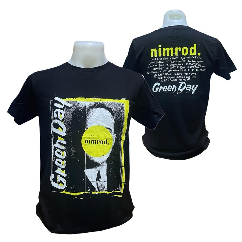 เสื้อวง GREEN DAY T-SHIRT ลาย NIMROD TRACKLIST (2023) ลิขสิทธิ์ของแท้ ...