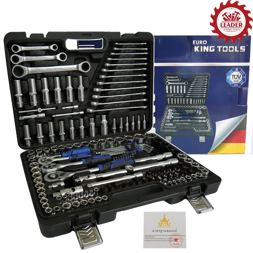 EURO KING TOOLS ชุดบล็อค 150 ตัวชุด สินค้ามาตรฐานเยอรมัน เหล็กคุณภาพดี ...