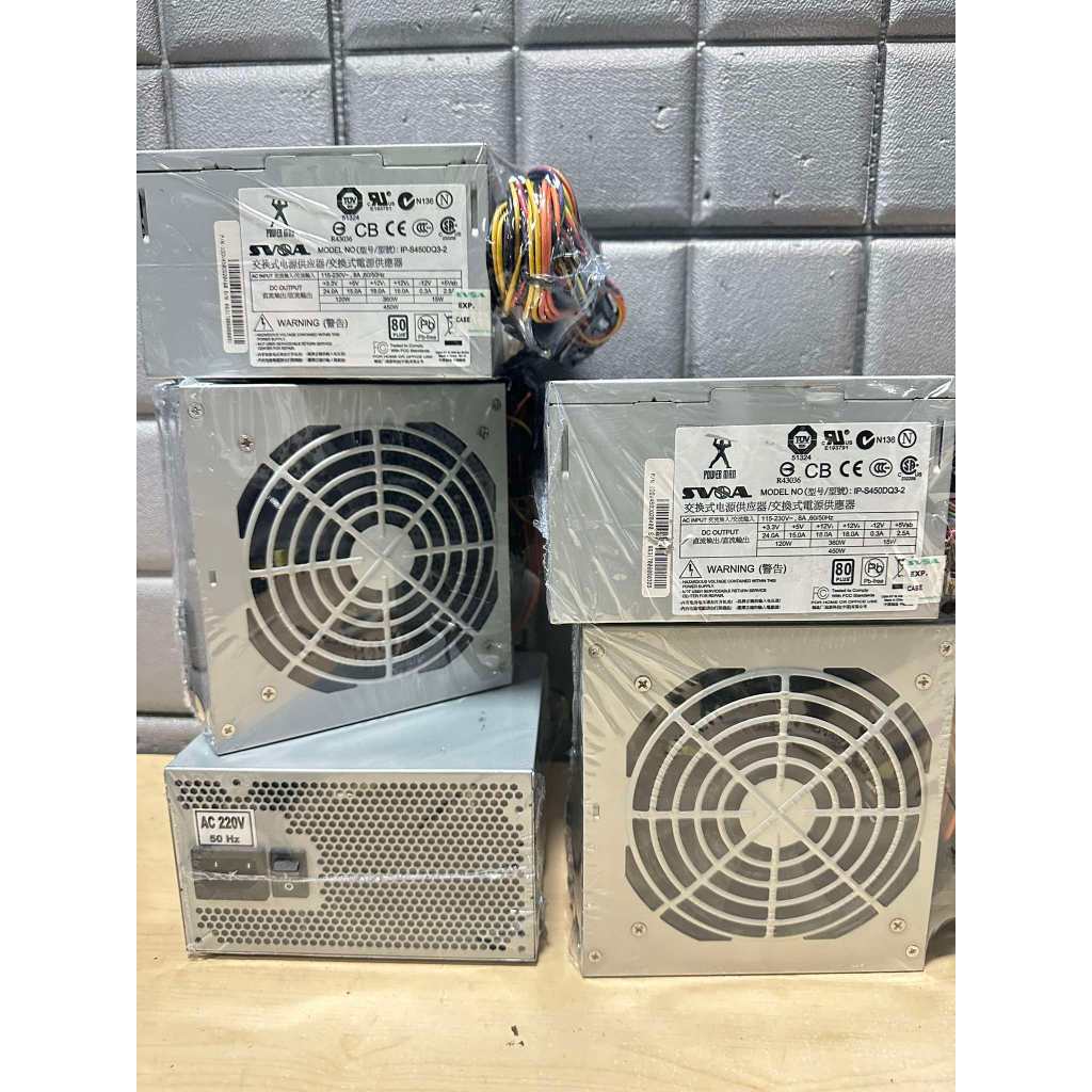 POWER SUPPLY (PSU) SVOA 450W 80+ มี6PINการ์ดจอ อุปกรณ์จ่ายไฟ สำหรับ ...