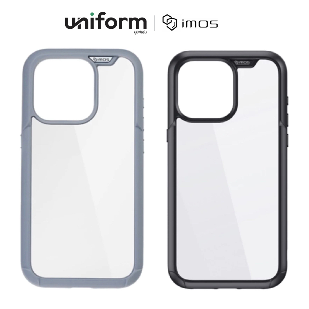 เคสมือถือ IMOS TPU+PC Case for IP 15 Pro/ 15 Pro Max - Black/Blue ...
