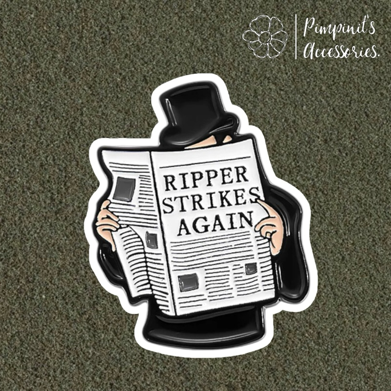 ร้านในไทยพร้อมส่ง : เข็มกลัดลายฆาตรกรแจ็กเดอะริปเปอร์ | Jack the Ripper ...