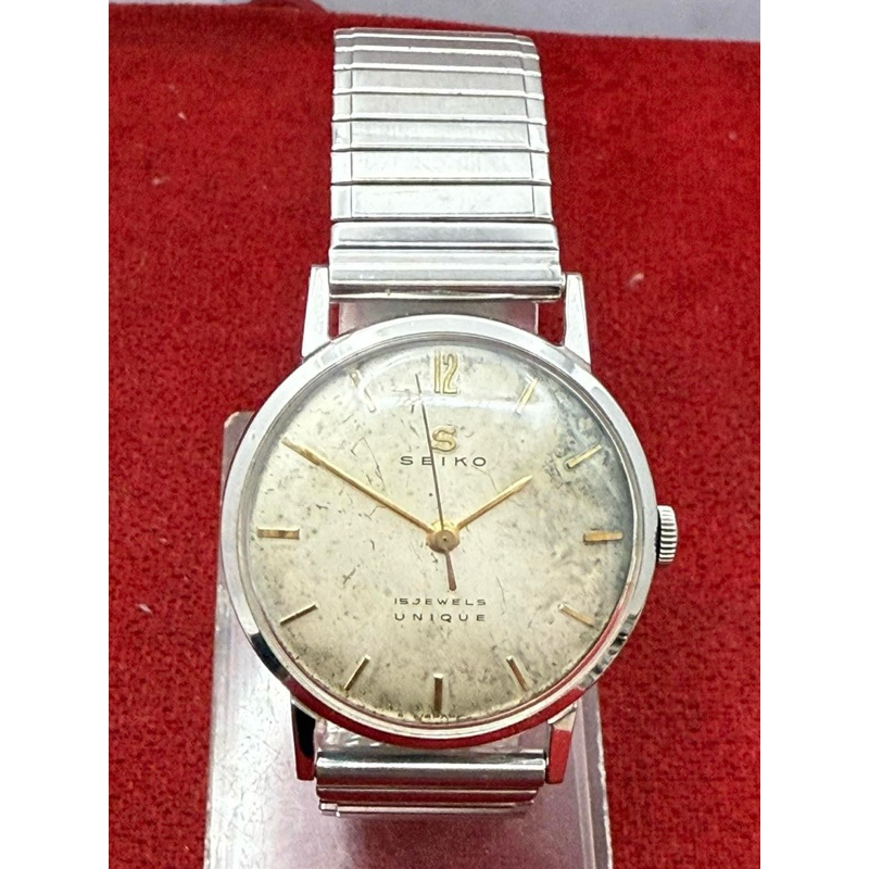 SEIKO UNIQUE 15 Jewels ระบบไขลาน ตัวเรือนสแตนเลส นาฬิกาผู้ชาย มือสองของแท้ | Shopee Thailand