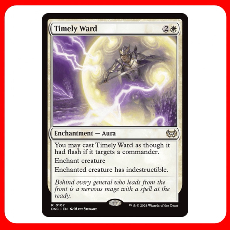 [MTG] Timely Ward [DSC] [WHITE] [RARE] [NORMAL] [ENG] (การ์ดเมจิค ...
