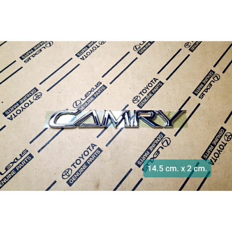 Logo Camry ฝาท้าย ของแท้ Toyota Camry ACV30 ปี 2002-2005 | Shopee Thailand