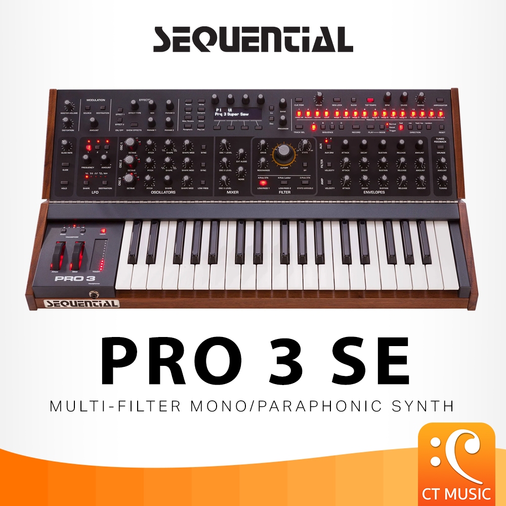 Sequential Pro 3 SE Keyboard Synthesizer ซินธิไซเซอร์ คีย์บอร์ด Pro3 SE Special Editon | Shopee ...