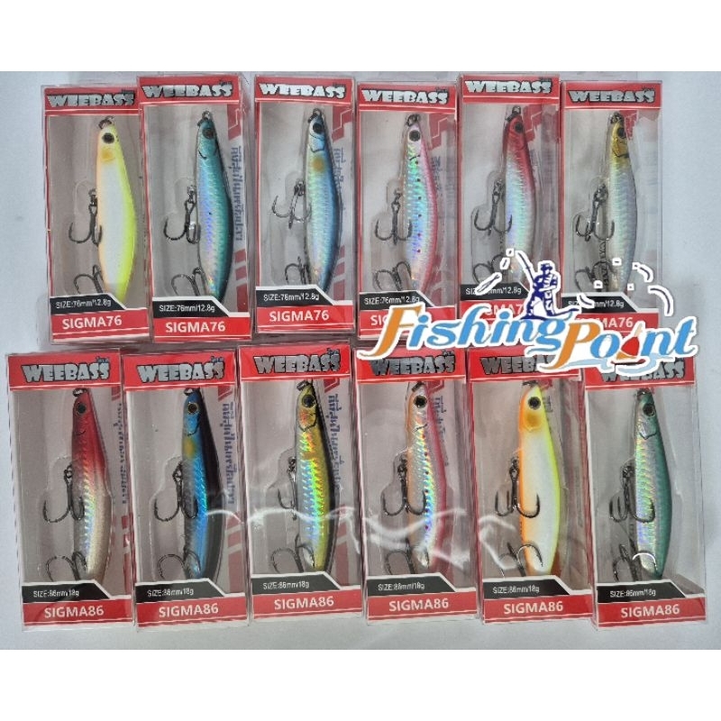 เหยื่อปลอม Weebass SIGMA76 / SIGMA86 (เหยื่อจม) | Shopee Thailand