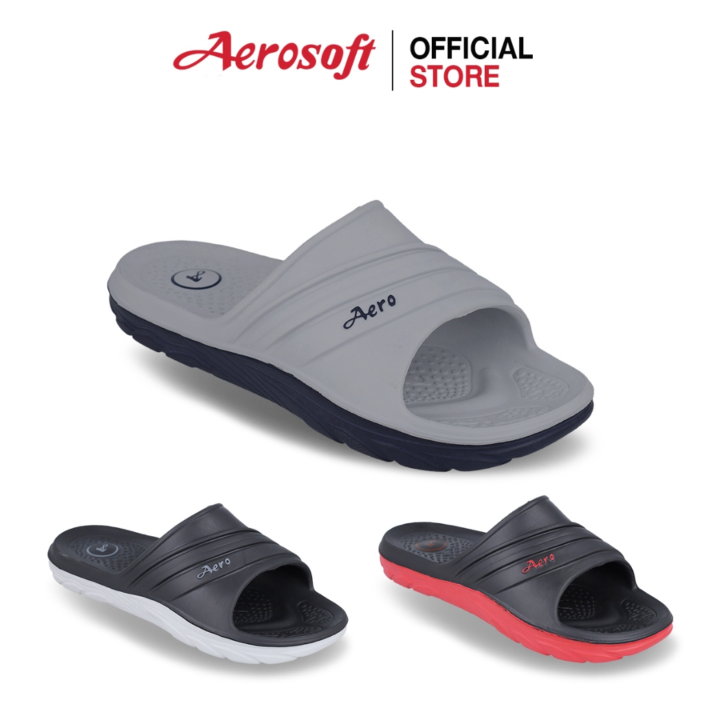 Aerosoft (แอโร่ซอฟ) รองเท้าแตะสวมผู้ชาย รุ่น M0331 | Shopee Thailand