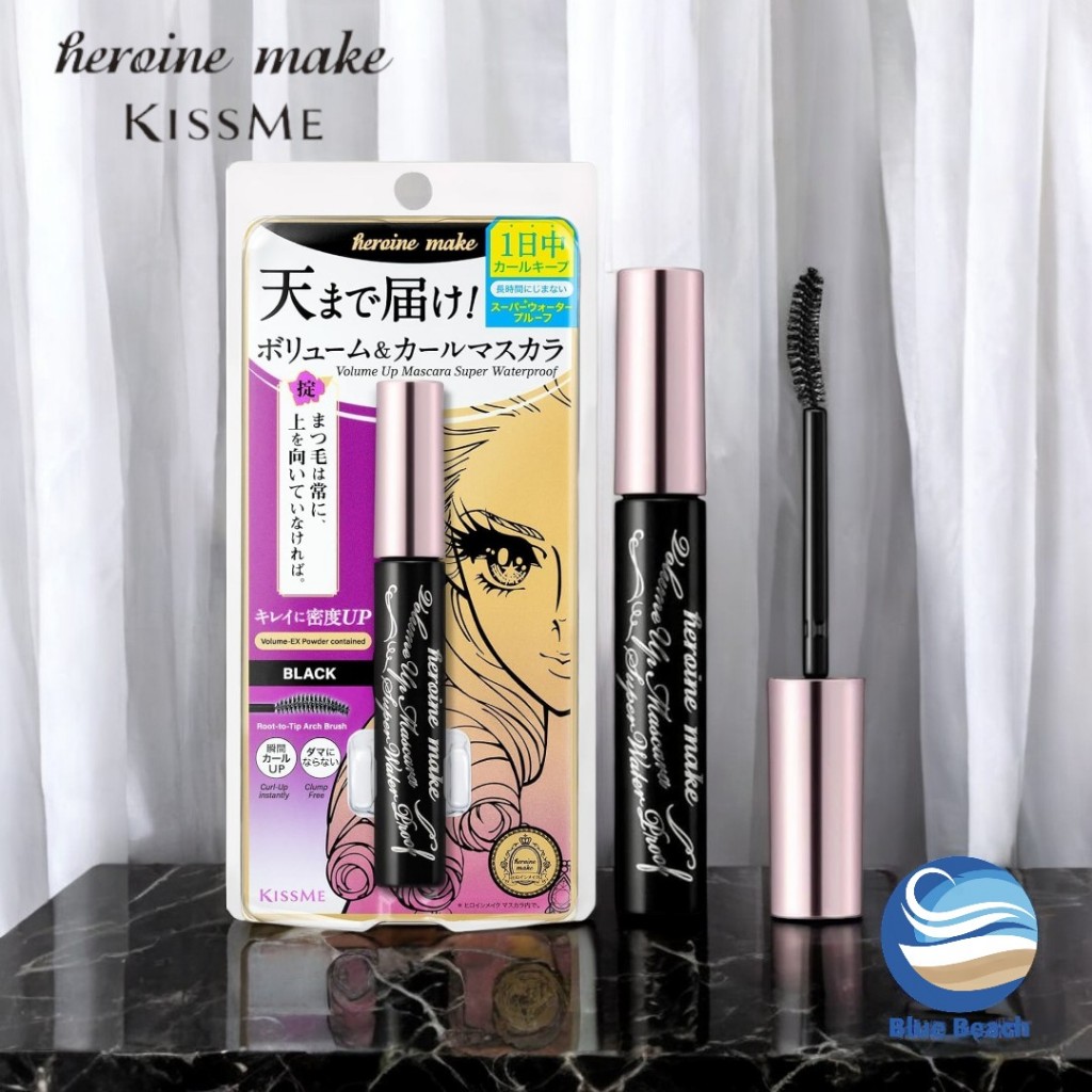 Heroine Make Volume Up Mascara Super WP 01 Black 6g, tears, sweat ...