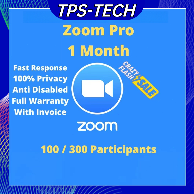 [TPS-TECH]Zoom Proบัญชีการประชุม ผู้เข้าร่วม cheapest price คน] 100/300/500/1000 | Shopee Thailand