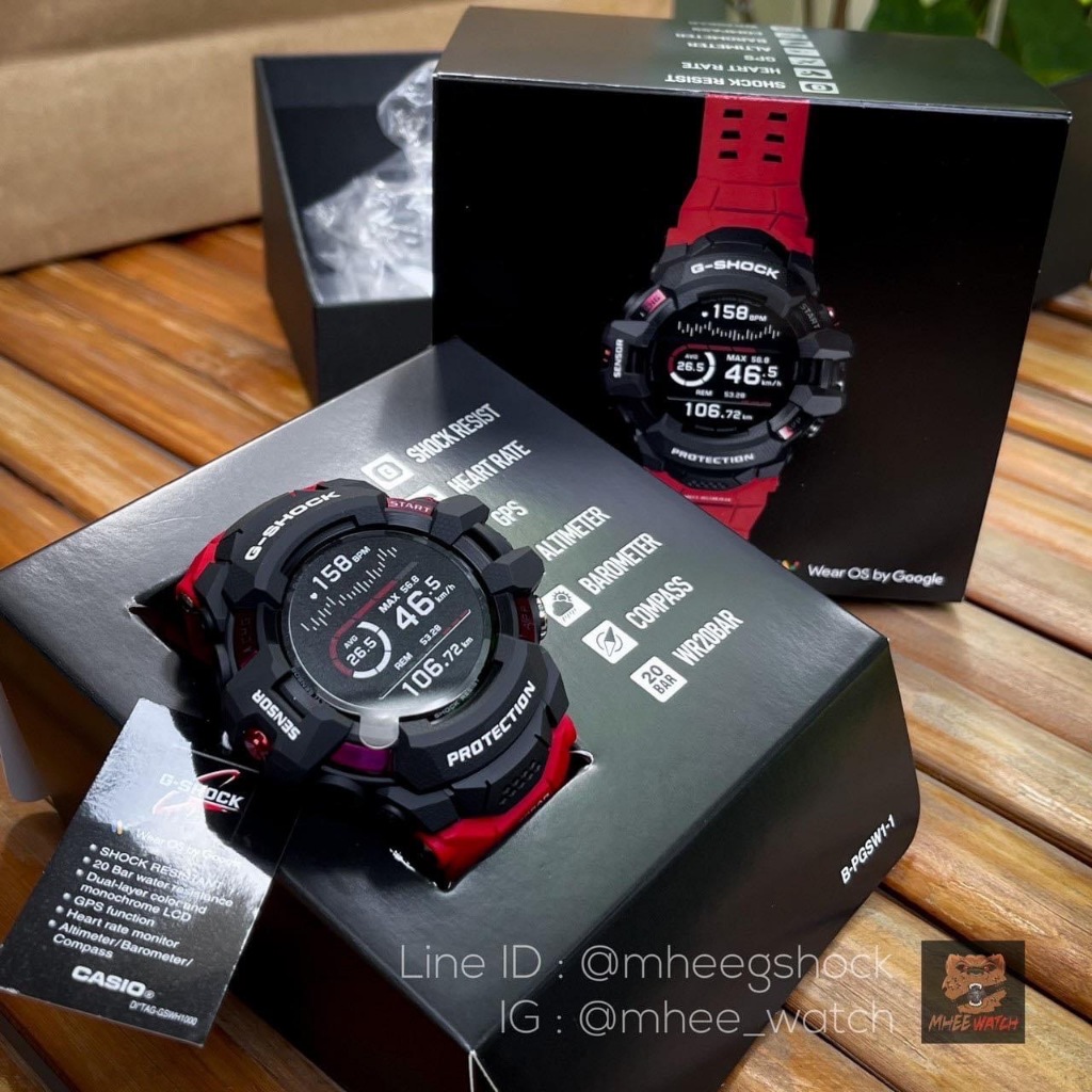 G-SHOCK SmartWatch GSW-H1000 Red Color Wear OS by Google Very Rare item ...