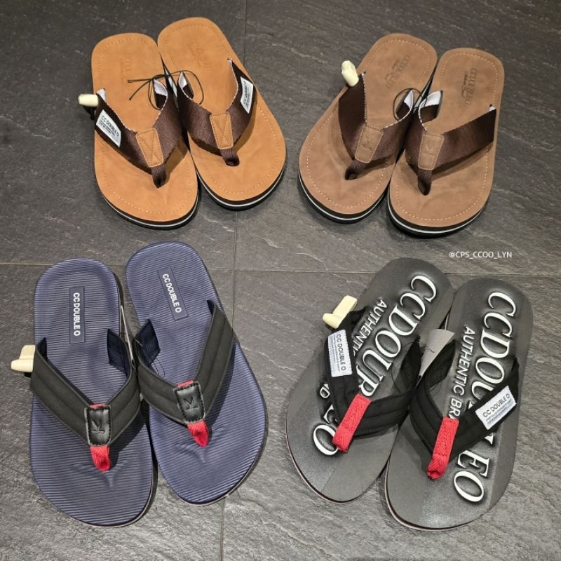 🛍 รองเท้าแตะแบบหนีบ CC DOUBLE O CCOO ผู้ชาย คอลใหม่ล่าสุด ของแท้💯% จัด ...